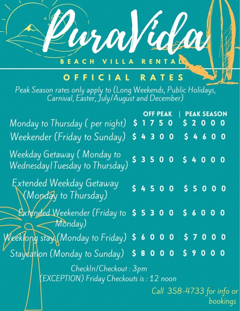 PuraVida Beach Villa in Mayaro, Trinidad - StayTT.com